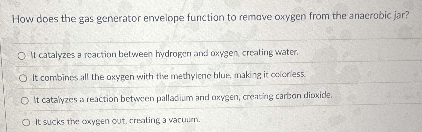 Solved How does the gas generator envelope function to | Chegg.com