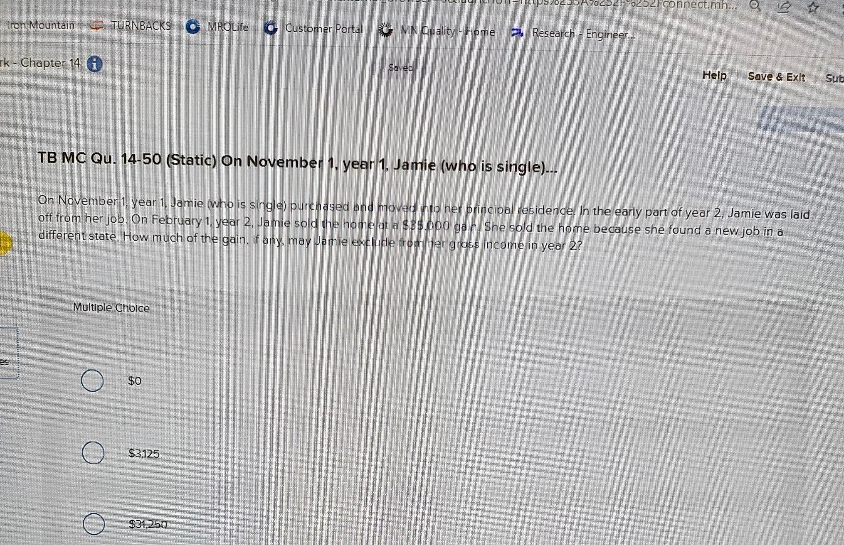 Solved TB MC Qu. 14-50 (Static) On November 1, year 1, Jamie | Chegg.com