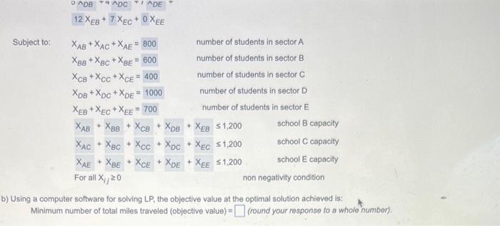 Solved Each high school has a capacity of 1,200 students. | Chegg.com