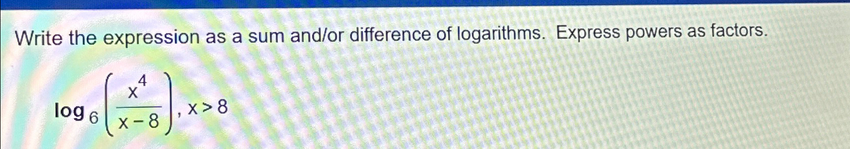 Solved Write the expression as a sum and/or difference of | Chegg.com
