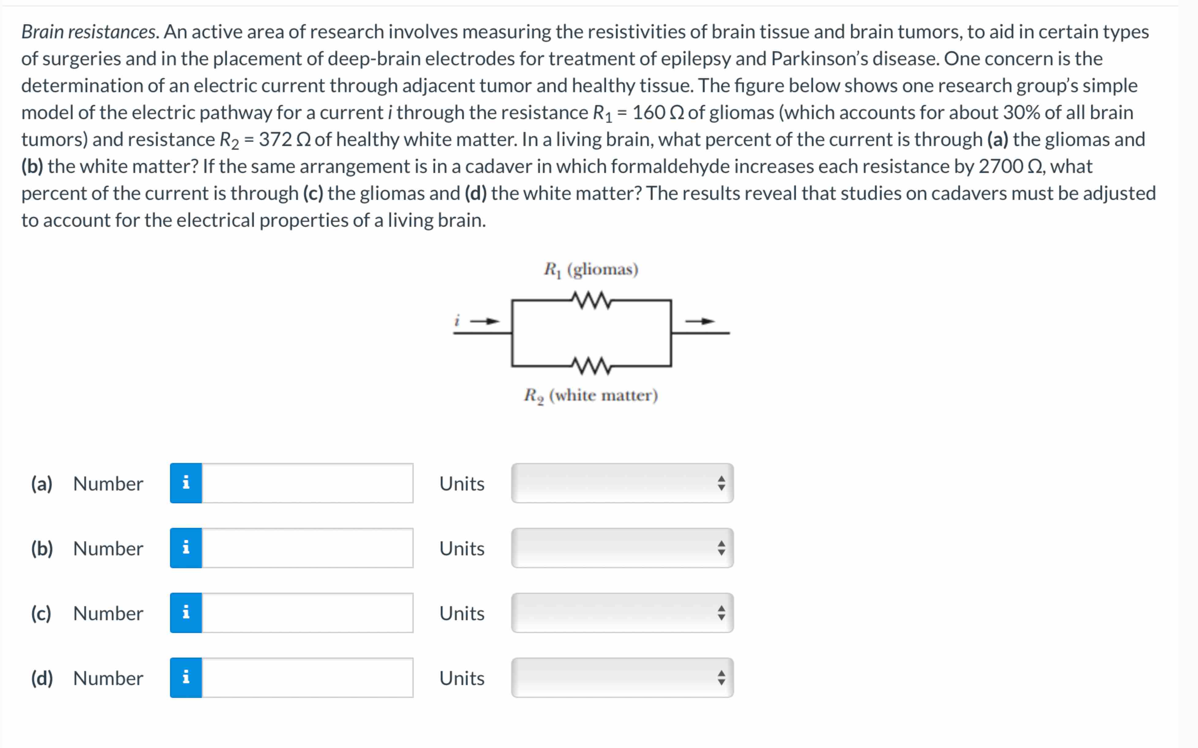 Solved Brain resistances. An active area of research | Chegg.com
