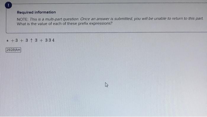 Solved What is the value of each of these postfix | Chegg.com