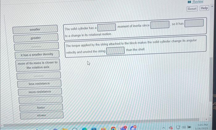 Solved The solid cylinder and cylindrical shell in the same | Chegg.com