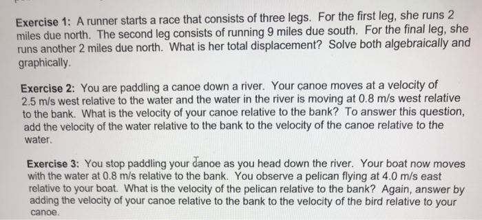 Solved Exercise 1: A runner starts a race that consists of | Chegg.com