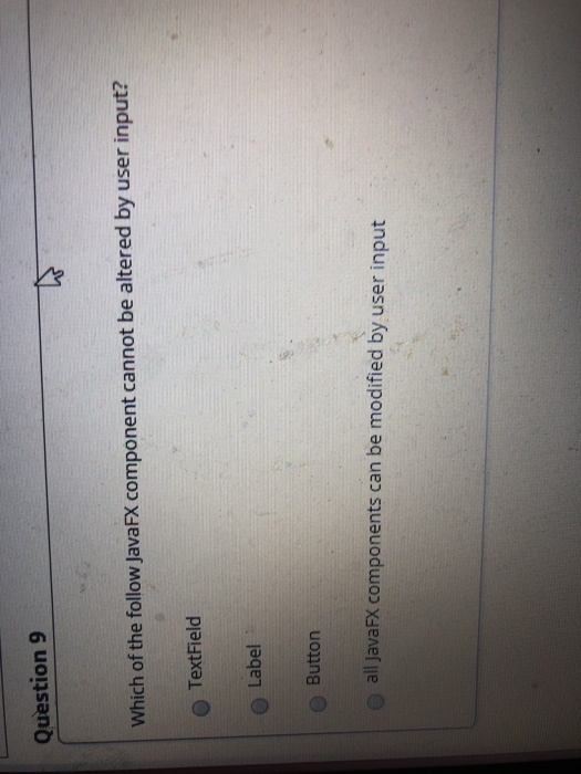 Solved Which Is Not A Javafx Component Optionalpane Combobox 8014