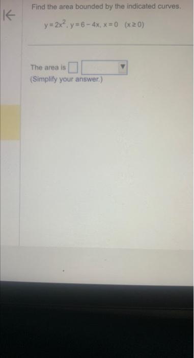Solved Find the area bounded by the indicaled curves. | Chegg.com