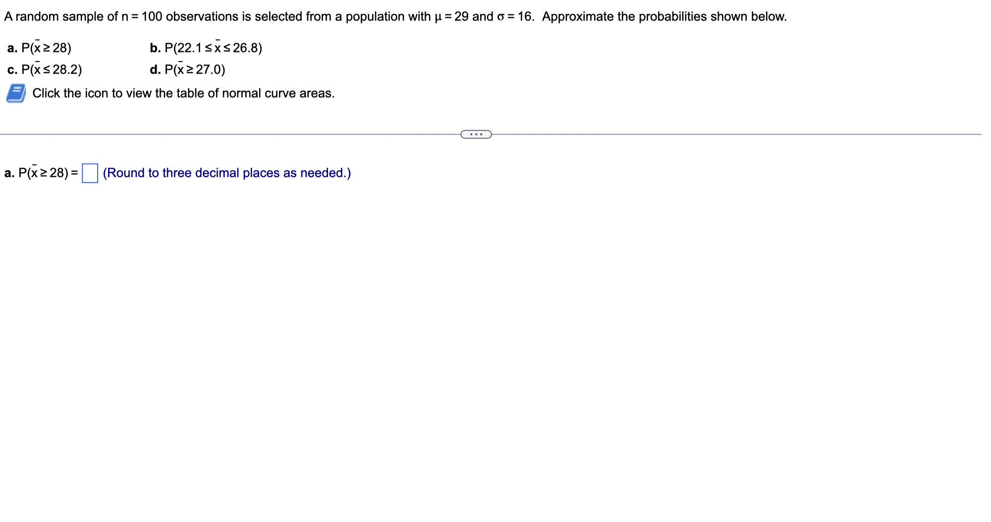 Solved A random sample of n=100 ﻿observations is selected | Chegg.com