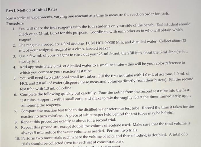 Solved Examine the Procedure. Calculate the concentration | Chegg.com