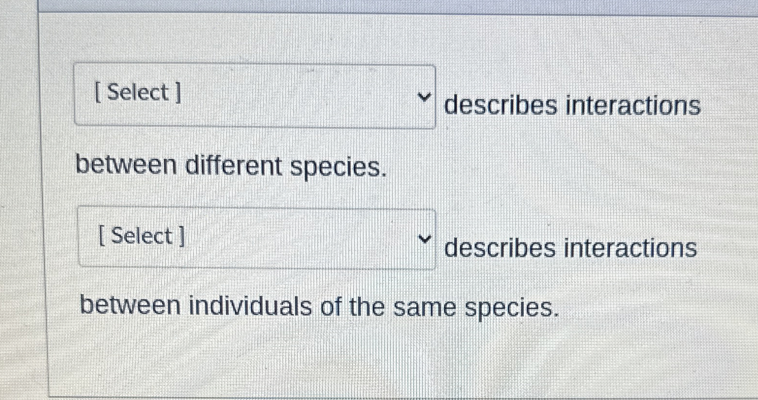 Solved ﻿describes interactions between different | Chegg.com