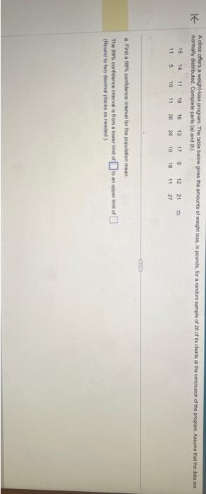 Solved a. Find a 90% confidence interval for the population | Chegg.com