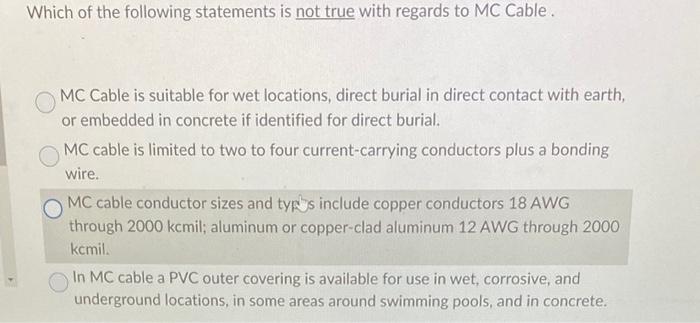 Solved Which of the following statements is not true with | Chegg.com