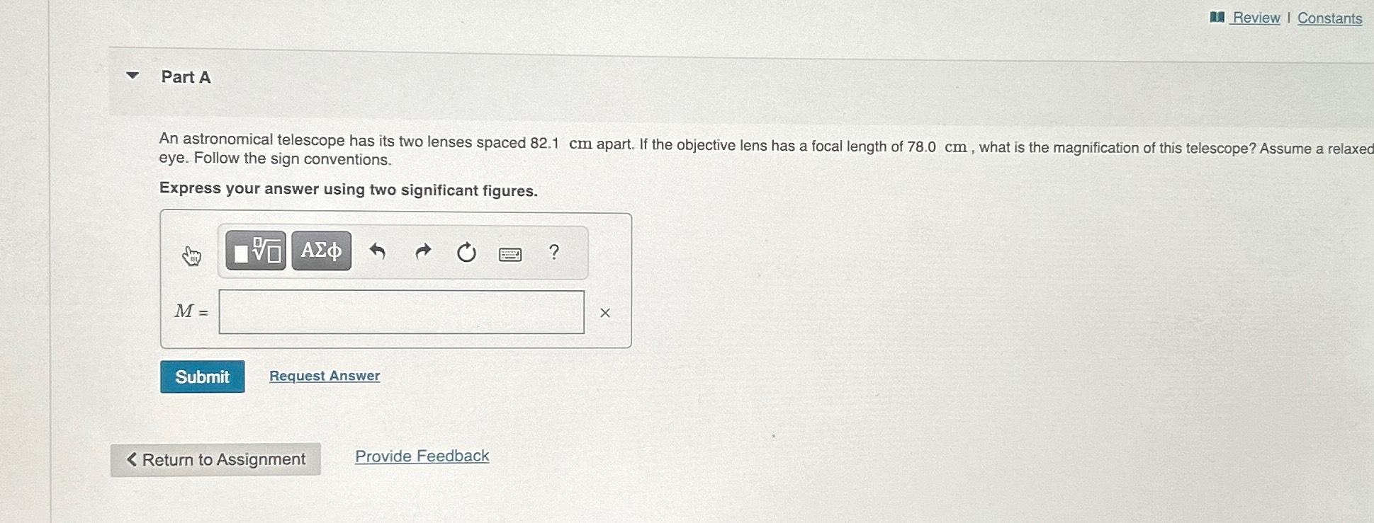 Solved Review I ConstantsPart A eye. Follow the sign | Chegg.com