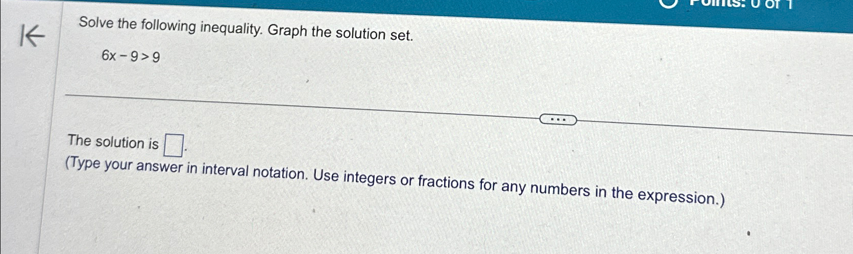 Solved Solve the following inequality. Graph the solution | Chegg.com
