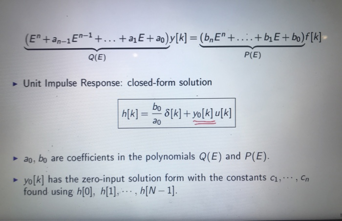 Solved Exercise Exercise: Find the unit impulse response of | Chegg.com