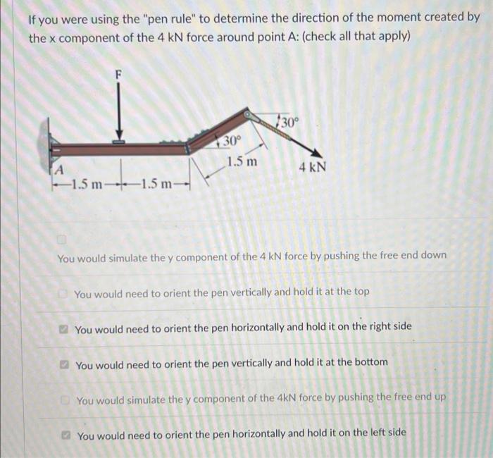 Solved If you were using the "pen rule" to determine the | Chegg.com
