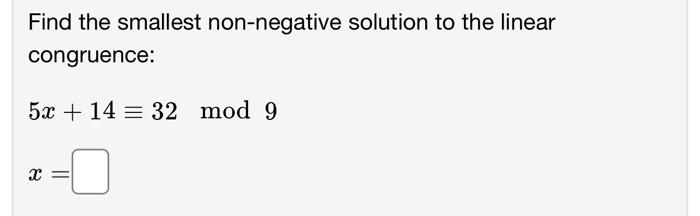 Solved Calculate: 261771×(881248−659666)≡ mod9Find the | Chegg.com