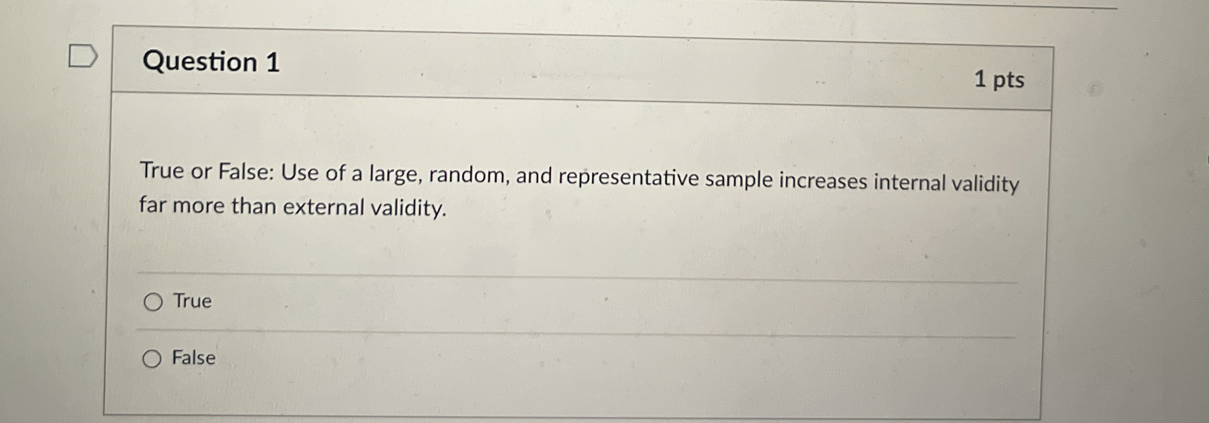Solved Question 11 ﻿ptsTrue or False: Use of a large, | Chegg.com