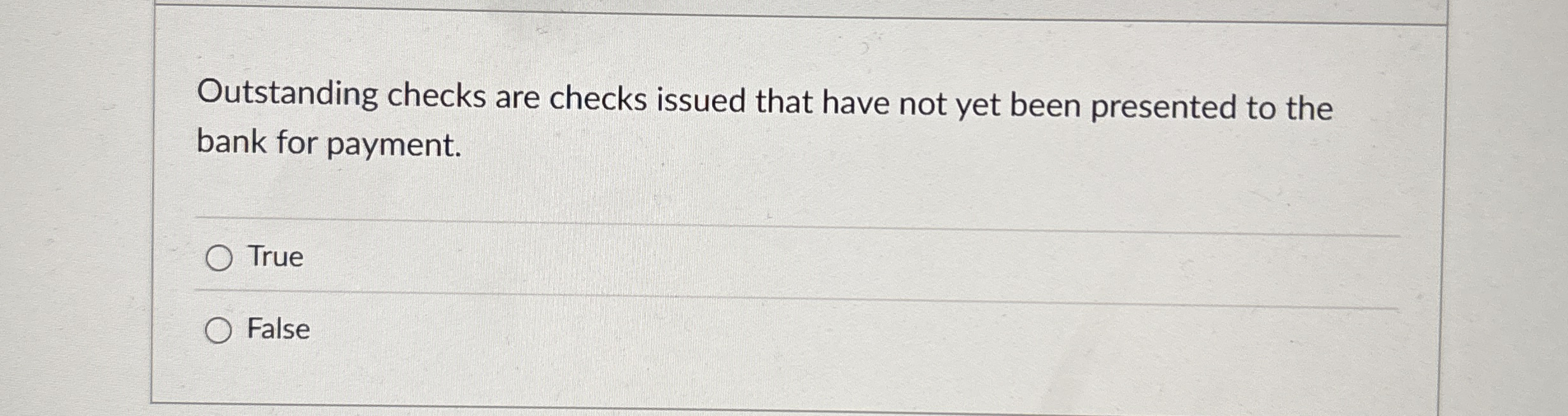 Solved Outstanding checks are checks issued that have not | Chegg.com