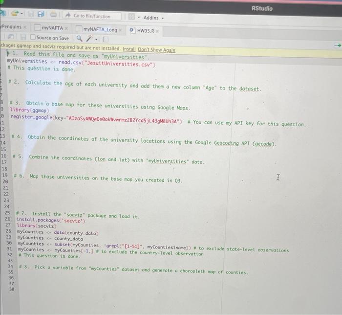Answer all the questions using R code or R Studio | Chegg.com