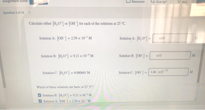 Solved Assignment Score: Resources Lx Give Up? Hint Question | Chegg.com