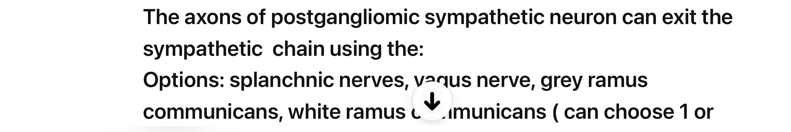 Solved The axons of postgangliomic sympathetic neuron can | Chegg.com