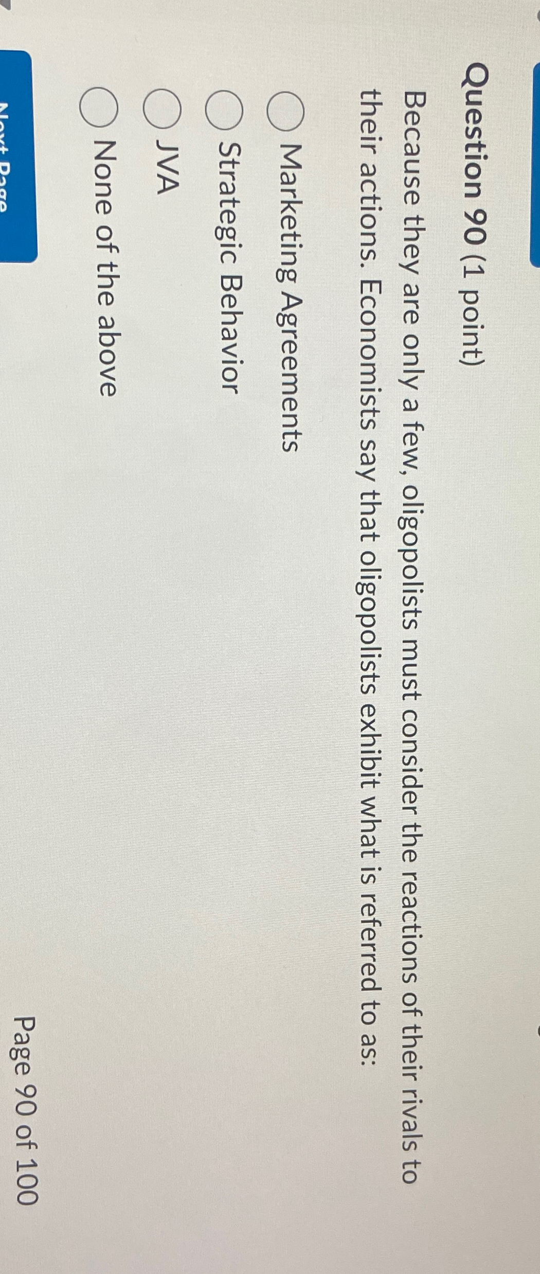 Solved Question 90 (1 ﻿point)Because they are only a few, | Chegg.com