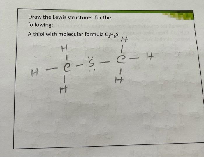 Solved Draw the Lewis structures for the following: : A | Chegg.com