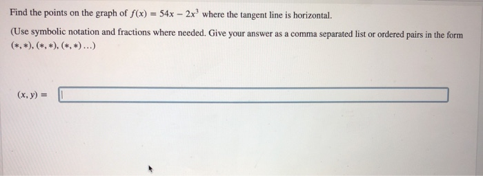 Solved Find the points on the graph of f(x) = 54x - 2x where | Chegg.com
