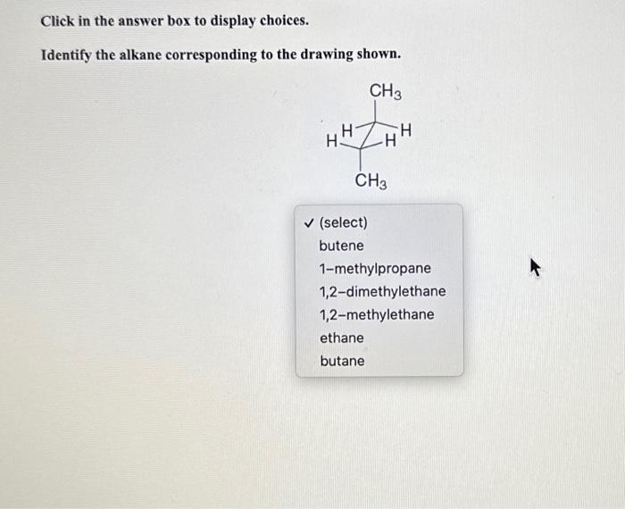 Solved Click in the answer box to display choices. Identify | Chegg.com