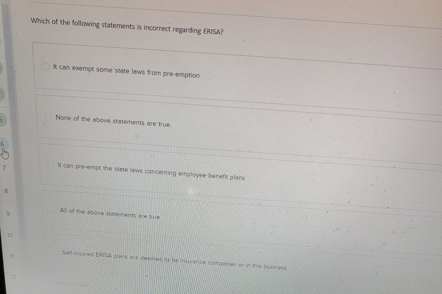 Solved Which of the following statements is incorrect | Chegg.com