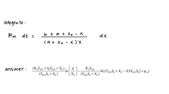 integrate the first equation and simpify to the final | Chegg.com
