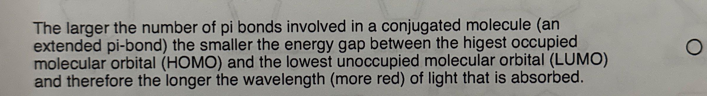 High Quality SOLUTION The larger the number of pi bonds involved in a ...