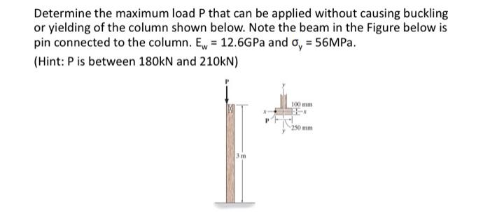 Solved Determine the maximum load P that can be applied | Chegg.com
