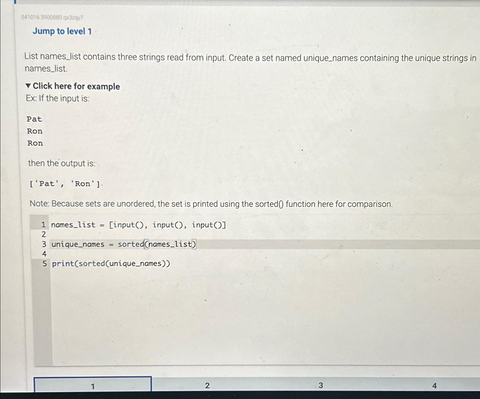 Solved 541016.3900880.qx32qy?Jump to level 1List names_list | Chegg.com