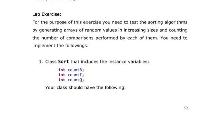 Solved Lab Exercise: For the purpose of this exercise you | Chegg.com