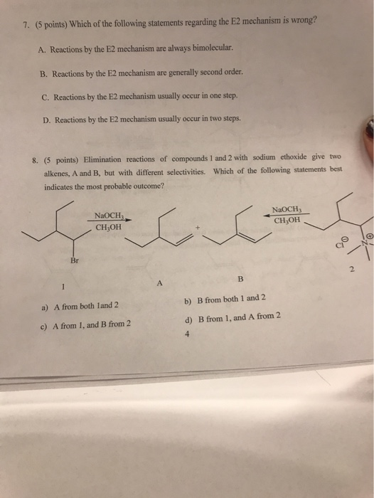 Solved 7. (5 points) Which of the following statements | Chegg.com