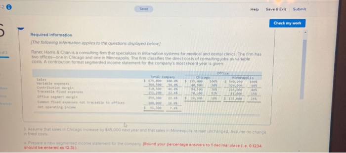 Solved Help Save & Exit Submit Check my work Required | Chegg.com