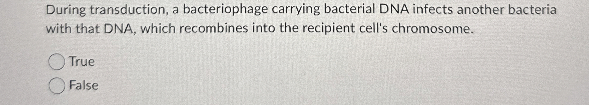 Solved During transduction, a bacteriophage carrying | Chegg.com