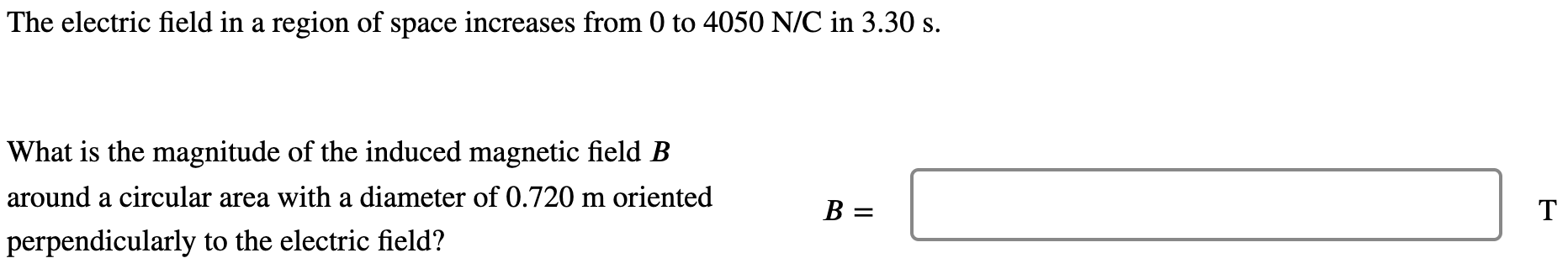Solved The electric field in a region of space increases | Chegg.com