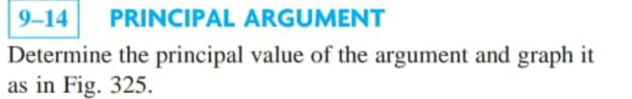 3 4i9 14principal Argumentdetermine The Principal