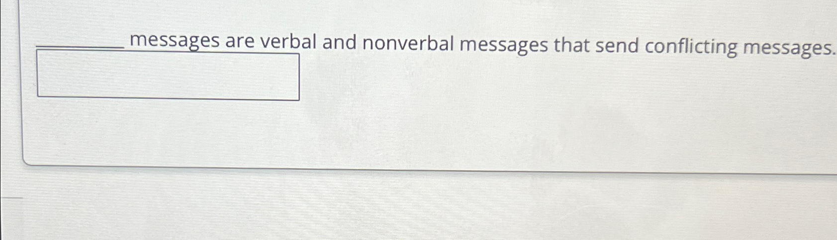Solved messages are verbal and nonverbal messages that send | Chegg.com