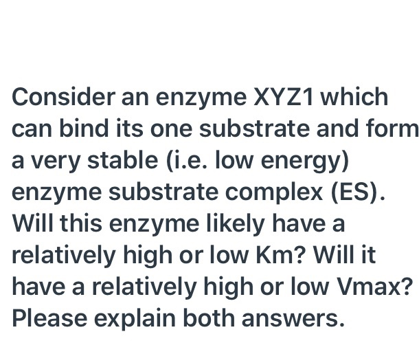 Solved Consider an enzyme XYZ1 which can bind its one | Chegg.com