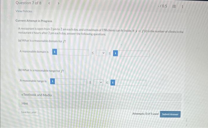 Solved Current Attempt in Progress Assume the entice graph | Chegg.com