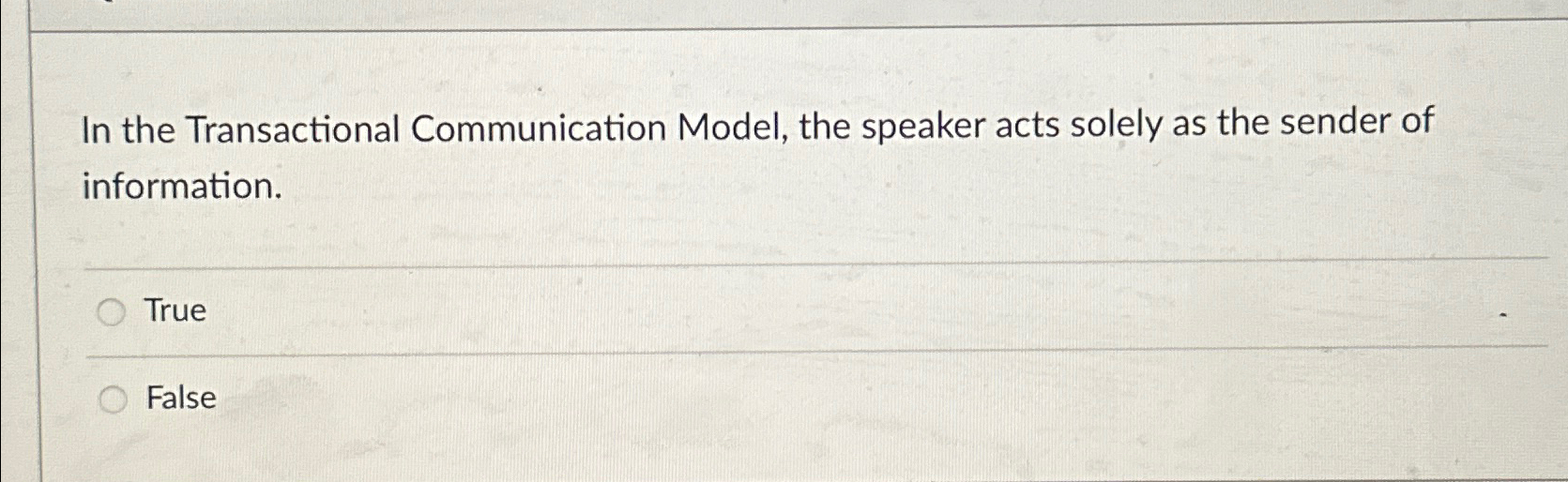 Solved In the Transactional Communication Model, the speaker | Chegg.com