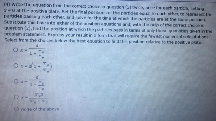 Solved (3) Based on the model "particle under constant | Chegg.com