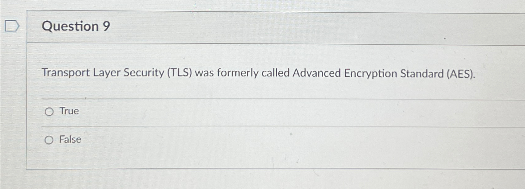 Solved Question 9Transport Layer Security (TLS) ﻿was | Chegg.com