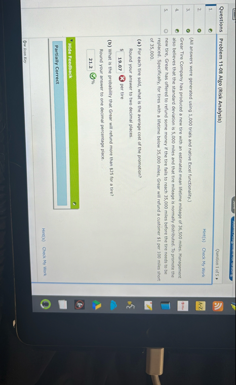 Solved 『に,\table[[Questions,\table[[Problem 11-08 ﻿Algo | Chegg.com