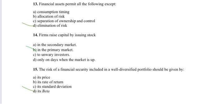 Solved 1. You wish to eam a return of 13% on each of two | Chegg.com