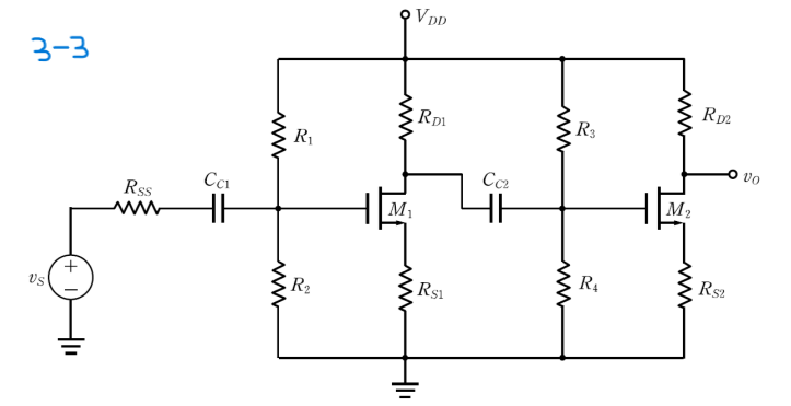 Solved Design a PMOS MOSFET amplifier based on Lab 3-3 ﻿that | Chegg.com