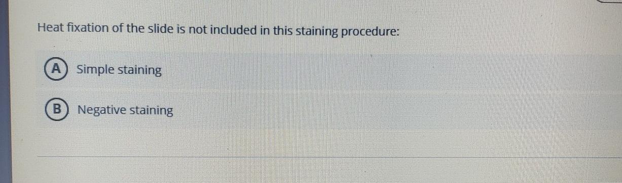 Solved Heat fixation of the slide is not included in this | Chegg.com